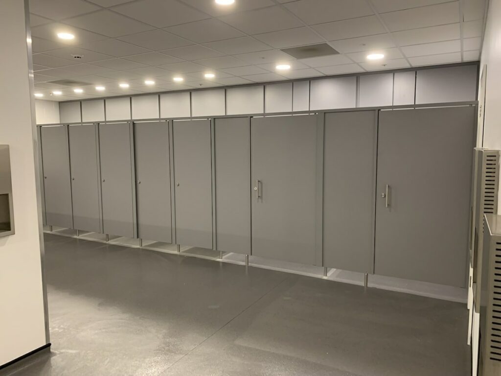 Public toilets, staff shower and changing design and install Kimpton