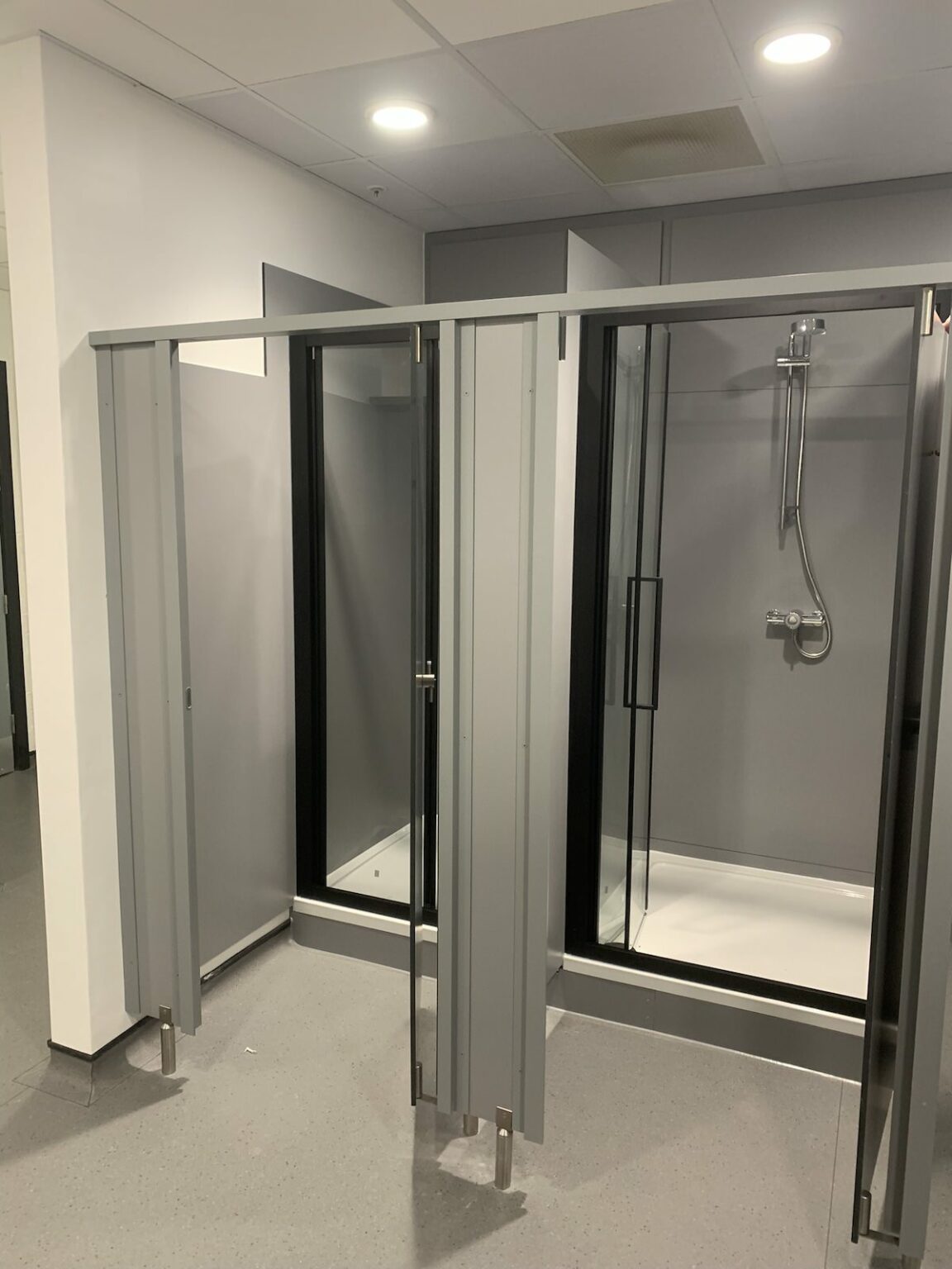 Public toilets, staff shower and changing design and install Kimpton