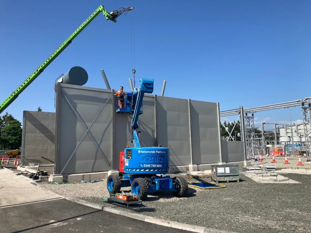 Acoustic Screens Alyth Substation | Kimpton Acoustic Engineeriing