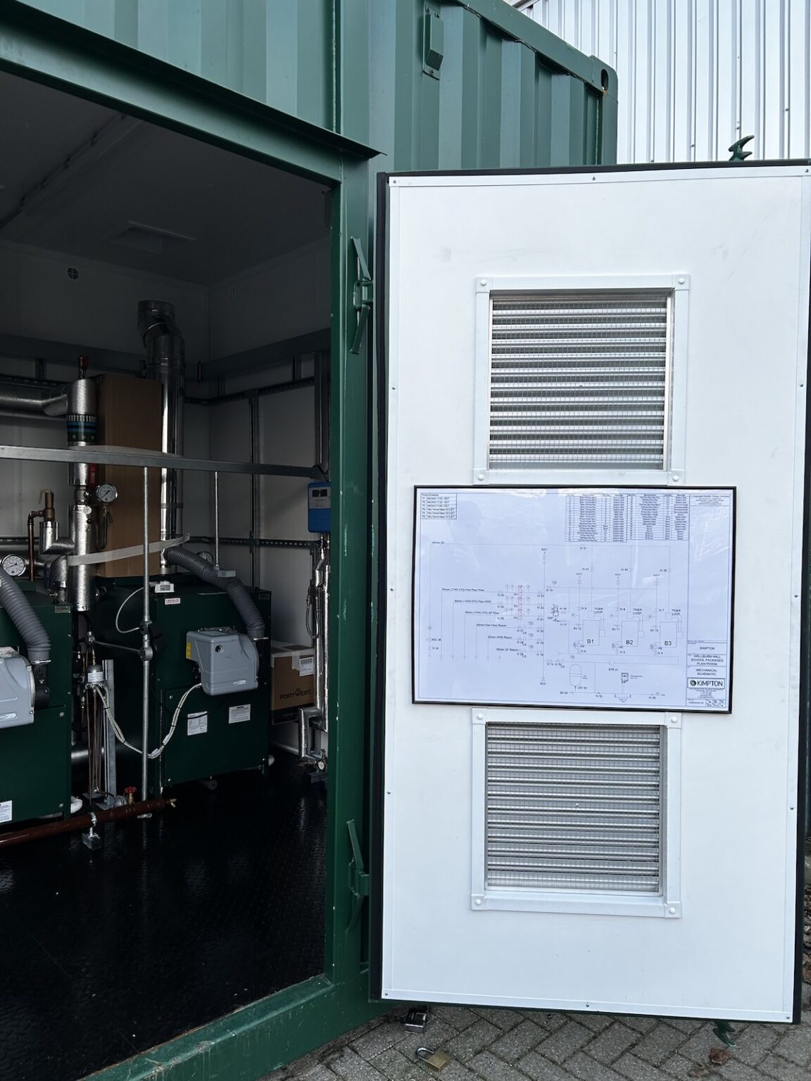 Packaged Plant Room Welburn Hall School North Yorks | Kimpton